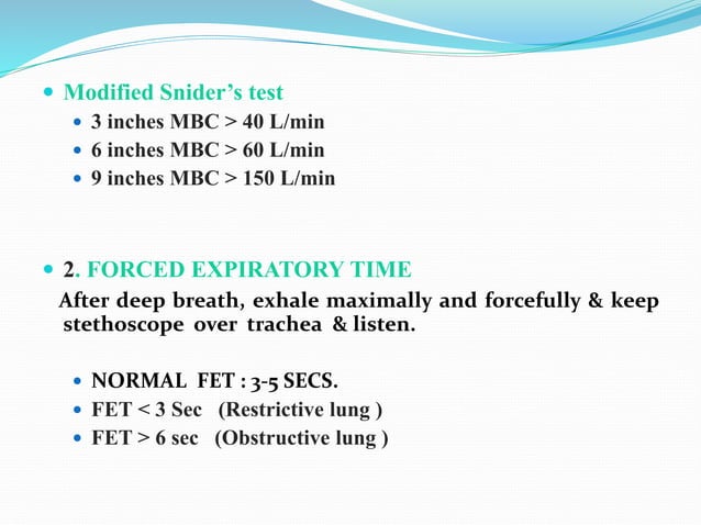 Bedside PULMONARY FUNCTION TEST/PFT | PPTX | Lung and Respiratory ...
