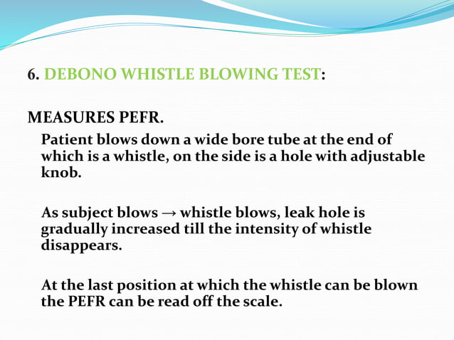 Bedside PULMONARY FUNCTION TEST/PFT | PPTX | Lung and Respiratory ...