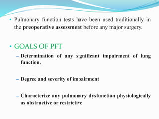 Bedside PULMONARY FUNCTION TEST/PFT | PPTX