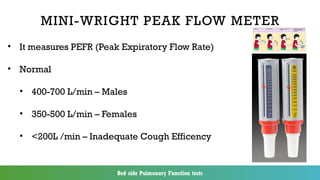 Bedside Pulmonary Function Tests ,Lung Funtion Test.pptx