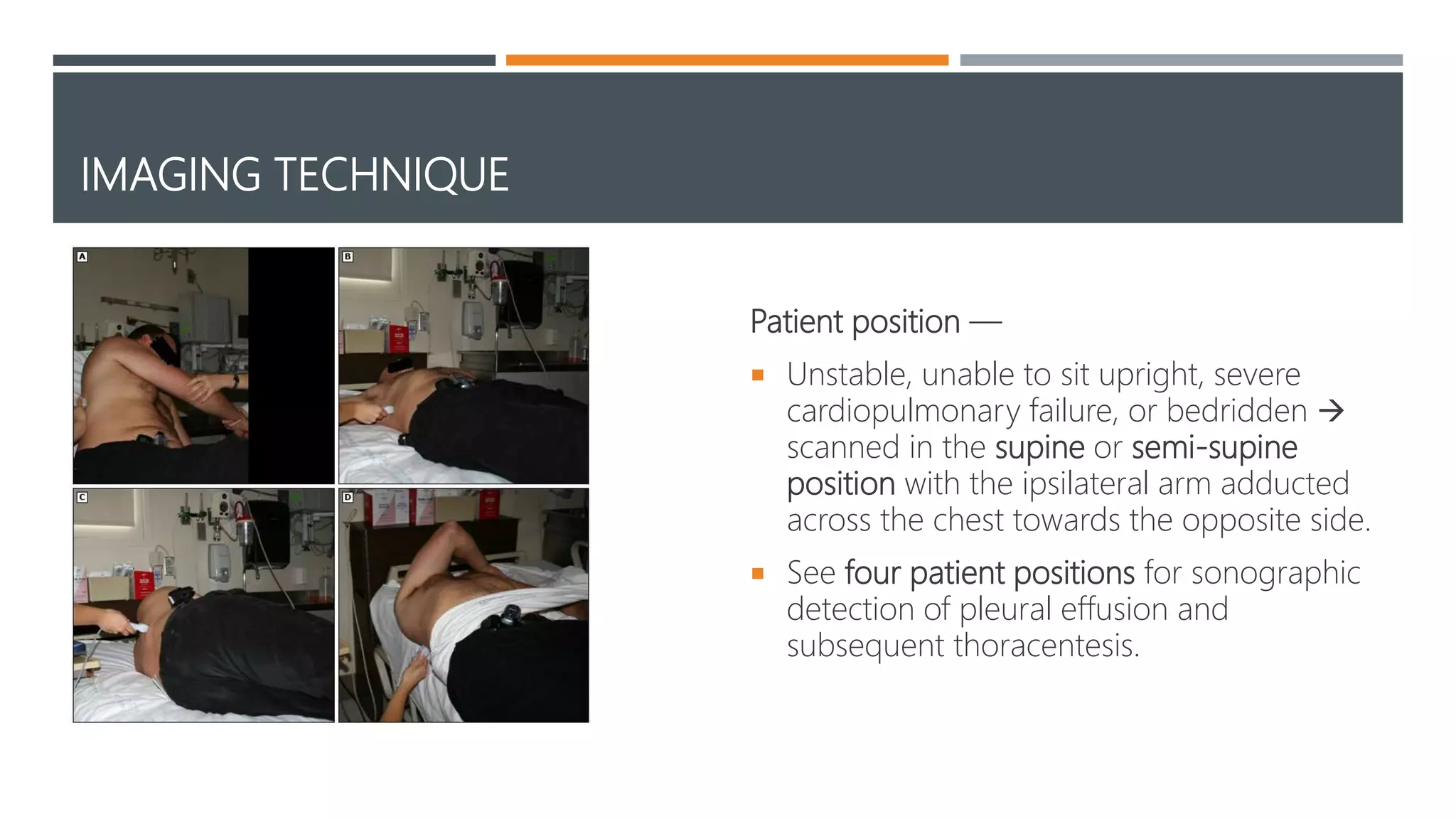 Bedside Pleural Effusion Ultrasonography: Equipment & Technique | PPSX