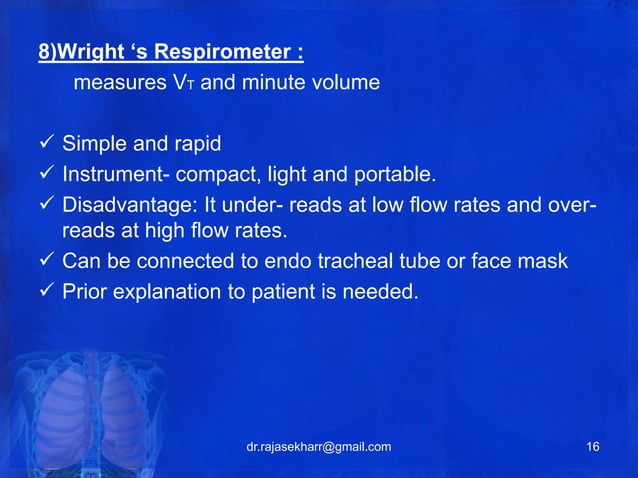 Bed side pulmonary function tests 7 | PPTX