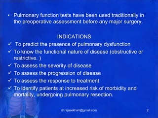 Bed side pulmonary function tests 7 | PPTX