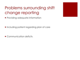 Bedside reporting | PPT