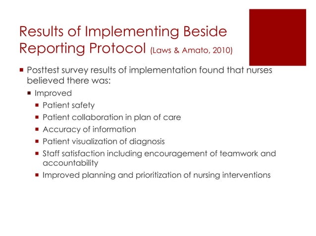 Bedside reporting | PPT