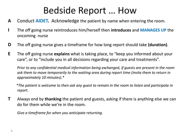 Bedside Reporting.pptx | Parenting Babies and Toddlers | Parenting