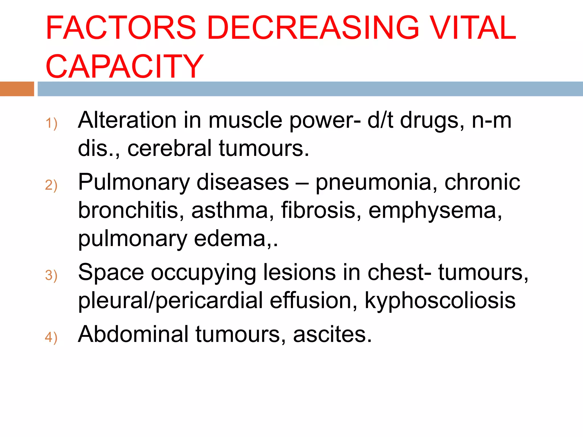 Bedside respiratory assessment & spirometry | PPTX