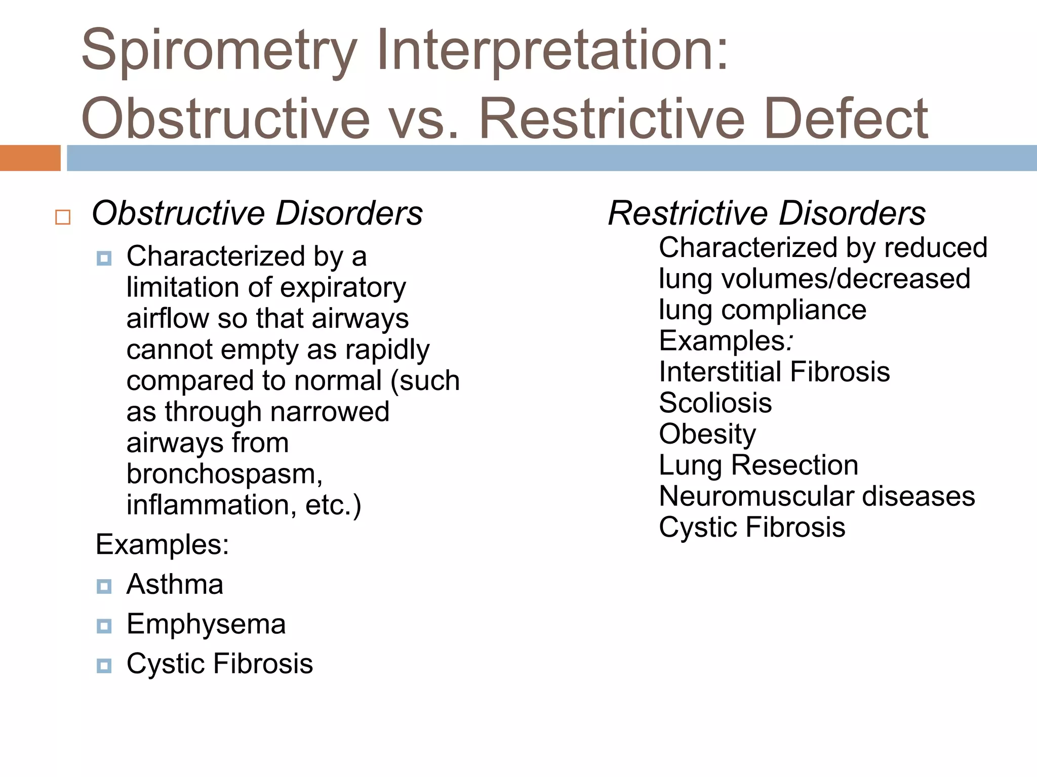 Bedside respiratory assessment & spirometry | PPTX