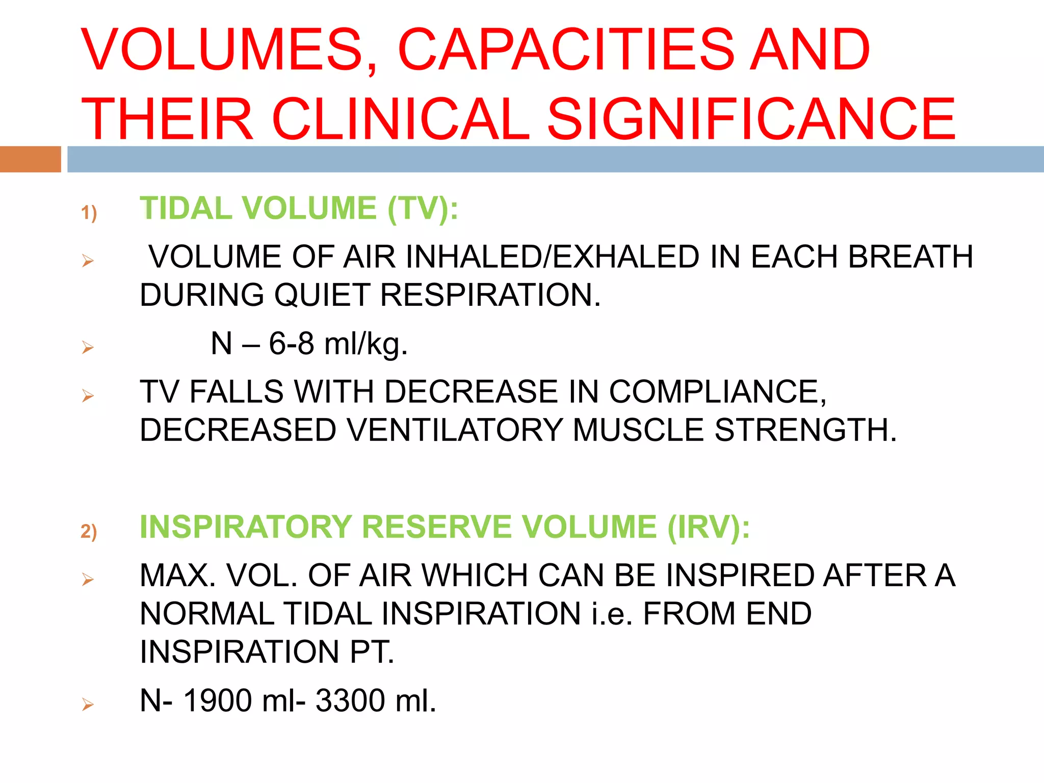 Bedside respiratory assessment & spirometry | PPTX