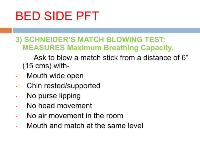 Bedside respiratory assessment & spirometry | PPTX