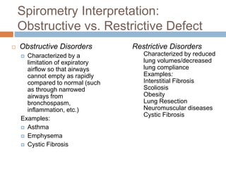 Bedside respiratory assessment & spirometry | PPTX
