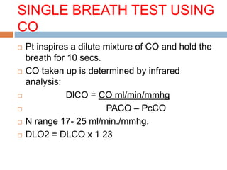 Bedside respiratory assessment & spirometry | PPTX