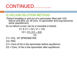 Bedside respiratory assessment & spirometry | PPTX