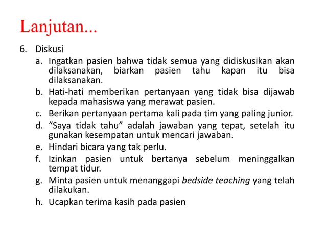 Bedside teaching | PPTX