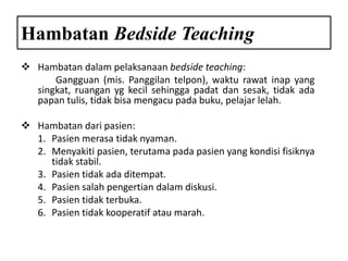 Bedside teaching | PPTX