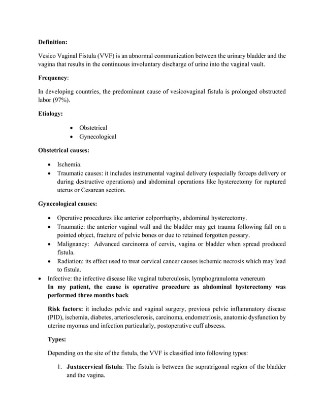 Bedside teaching vvf | PDF | Free Download