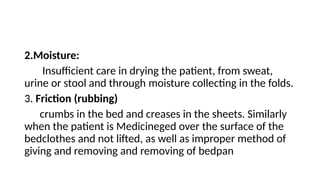 BED SORES.pptx medicine and nursing management | PPTX