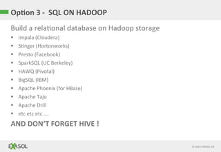 Graham Mossman - SQL and high performance computing on Hadoop | PPT