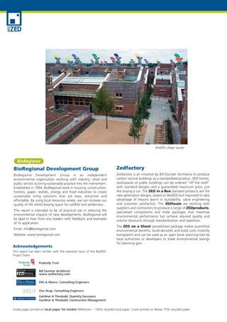 Bed Zed Carbon Neutral Toolkit Part2 Summary | PDF