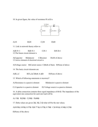 Basic Electrical Engineering | DOCX