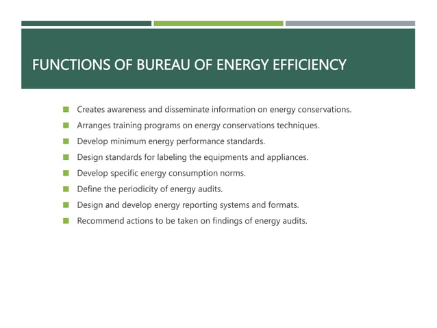 BUREAU OF ENERGY EFFICIENCY(BEE) GREEN RATING SYSTEM | PPTX | Power and ...