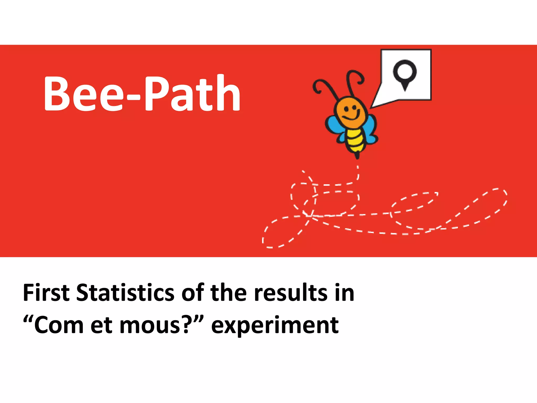 Bee path first-statistics | PPT