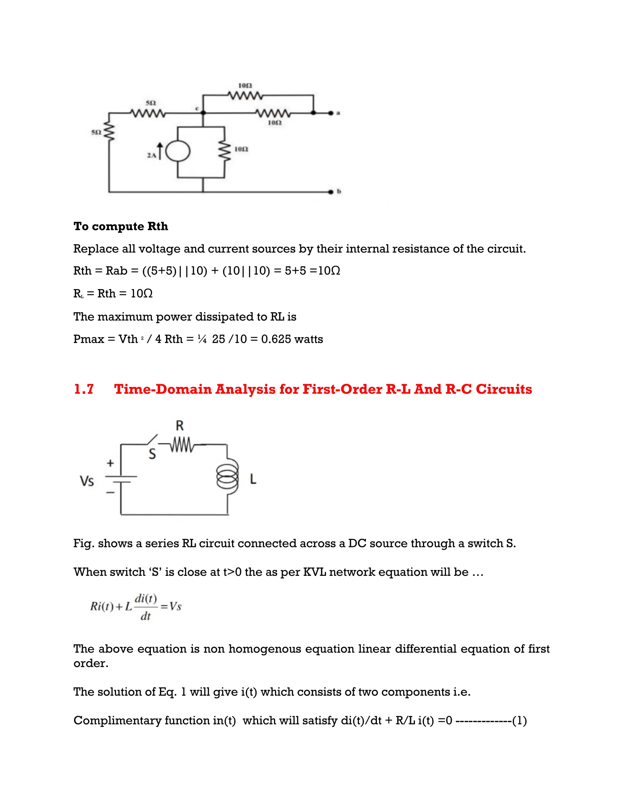 MODULE 1: DC CIRCUITS : ELECTRICAL CIRCUIT ELEMENTS (R, L AND C ...
