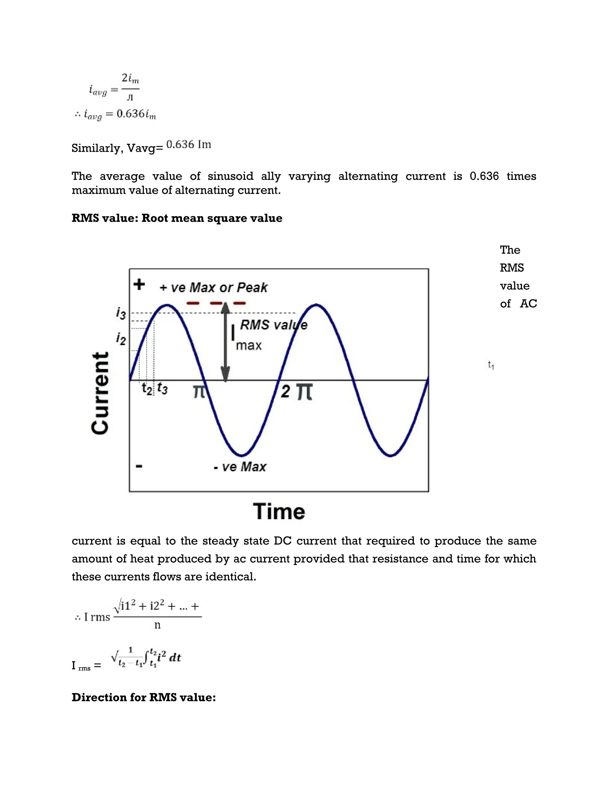 MODULE 2: AC CIRCUITS REPRESENTATION OF SINUSOIDAL WAVEFORMS, PEAK, RMS ...