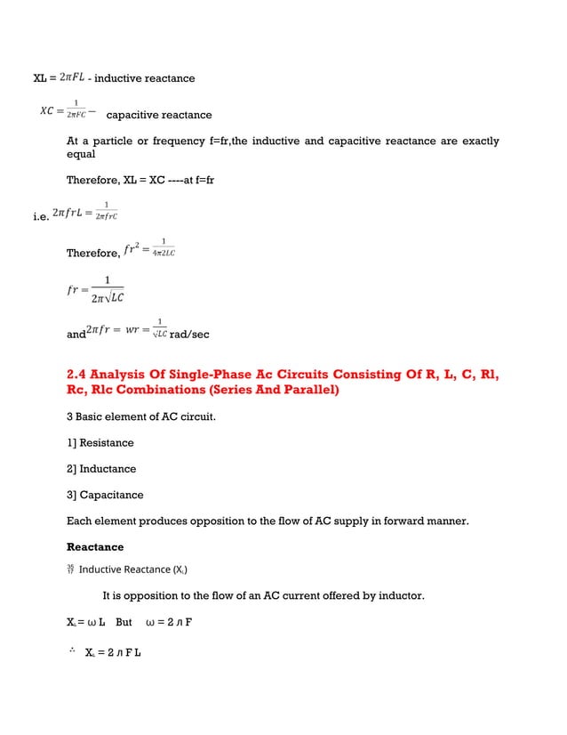 MODULE 2: AC CIRCUITS REPRESENTATION OF SINUSOIDAL WAVEFORMS, PEAK, RMS AND AVERAGE VALUE | DOCX
