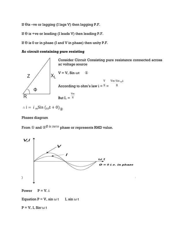 MODULE 2: AC CIRCUITS REPRESENTATION OF SINUSOIDAL WAVEFORMS, PEAK, RMS AND AVERAGE VALUE | DOCX