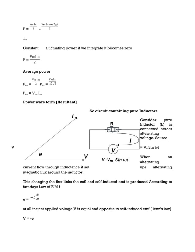 MODULE 2: AC CIRCUITS REPRESENTATION OF SINUSOIDAL WAVEFORMS, PEAK, RMS AND AVERAGE VALUE | DOCX