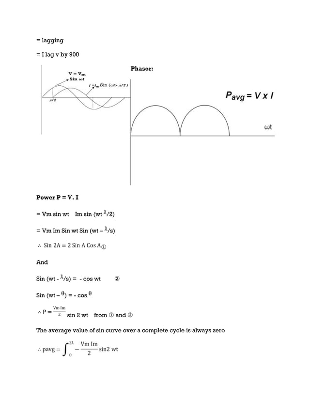 MODULE 2: AC CIRCUITS REPRESENTATION OF SINUSOIDAL WAVEFORMS, PEAK, RMS AND AVERAGE VALUE | DOCX