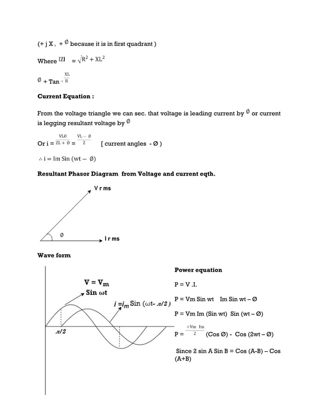MODULE 2: AC CIRCUITS REPRESENTATION OF SINUSOIDAL WAVEFORMS, PEAK, RMS AND AVERAGE VALUE | DOCX