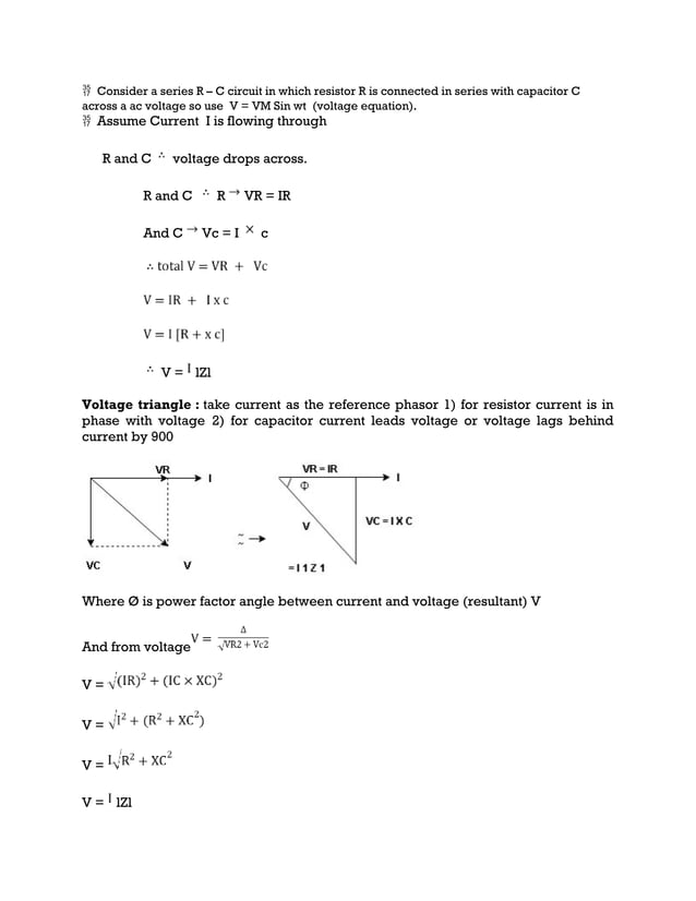 MODULE 2: AC CIRCUITS REPRESENTATION OF SINUSOIDAL WAVEFORMS, PEAK, RMS AND AVERAGE VALUE | DOCX
