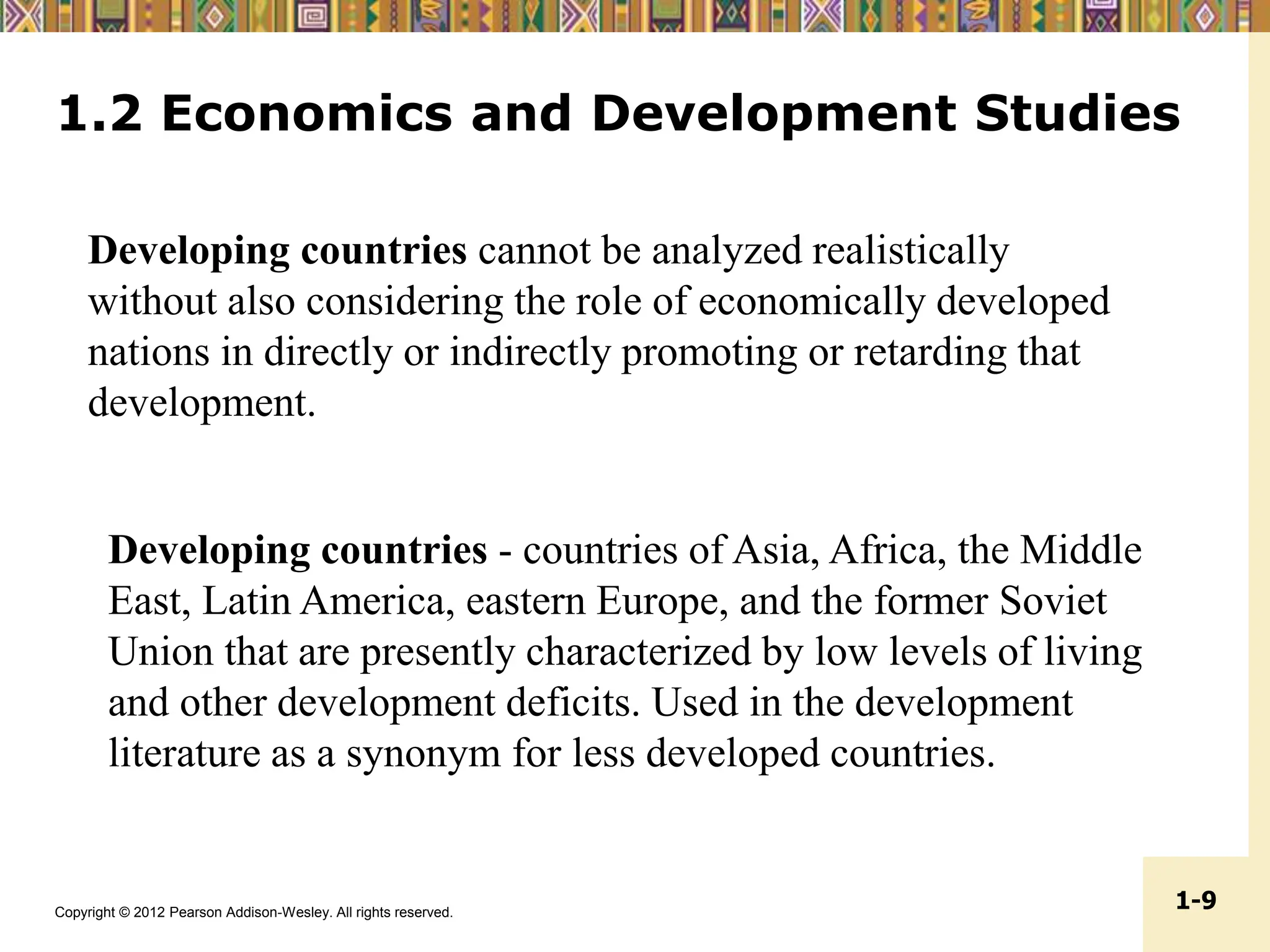 BEE 221-Economic_Development-M1-TodaroSmith -ch1&2.ppt | Economy | Business and Finance