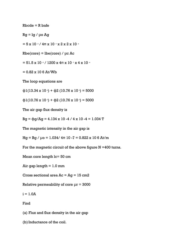 MODULE 3: MAGNETIC CIRCUITS INTRODUCTION, SERIES AND PARALLEL MAGNETIC CIRCUITS, ANALYSIS OF ...