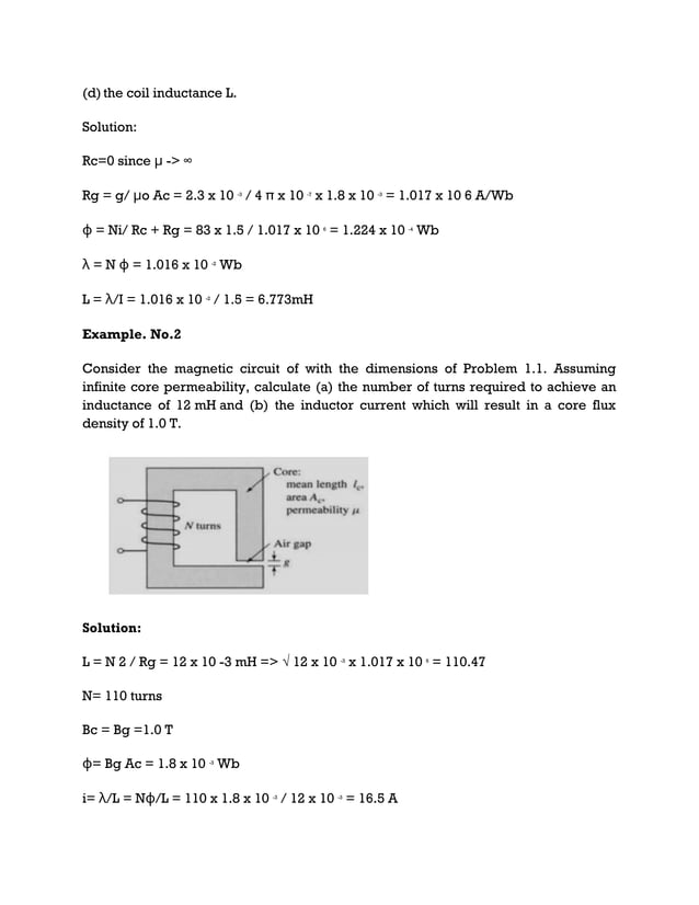 MODULE 3: MAGNETIC CIRCUITS INTRODUCTION, SERIES AND PARALLEL MAGNETIC CIRCUITS, ANALYSIS OF ...