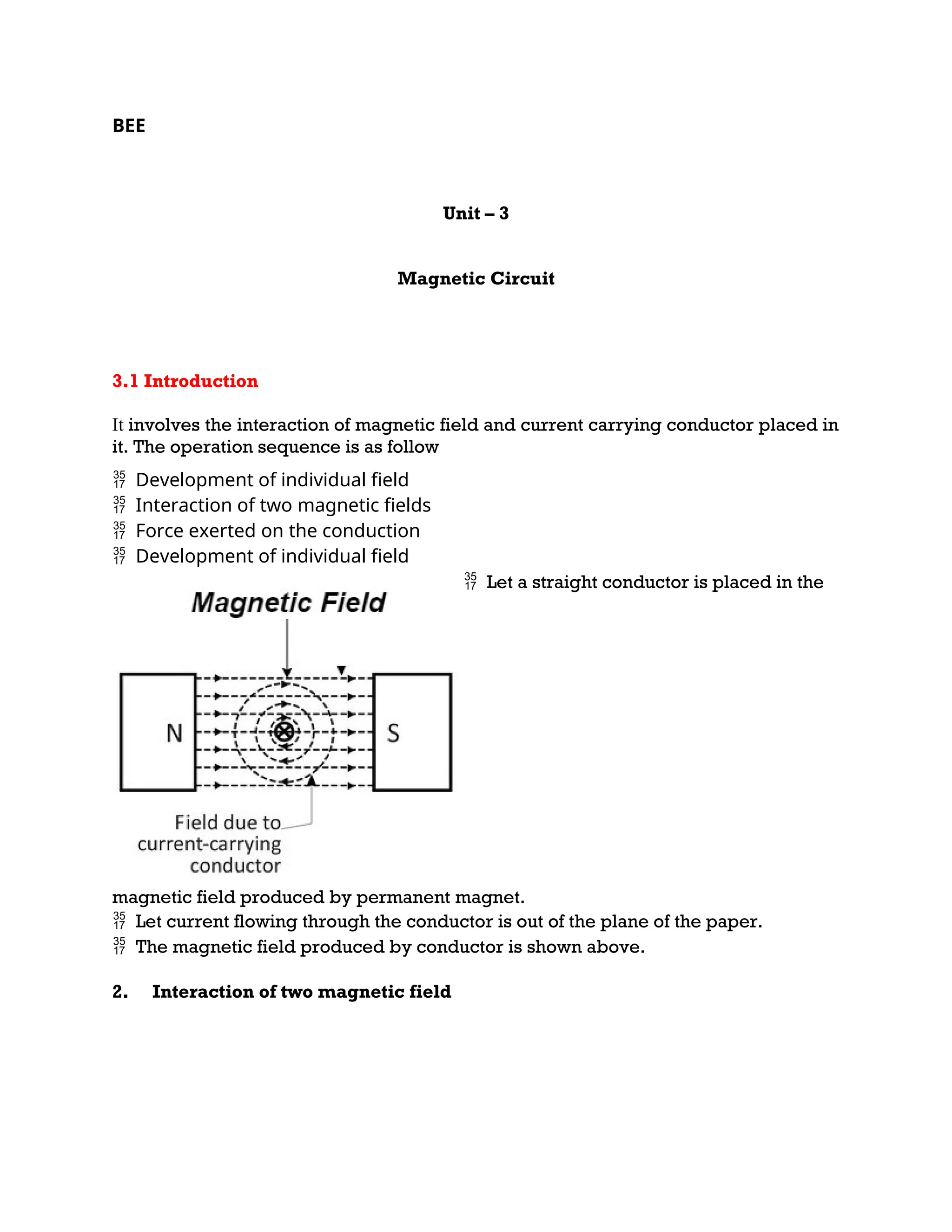 MAGNETIC CIRCUITS: INTRODUCTION, SERIES AND PARALLEL MAGNETIC CIRCUITS ...