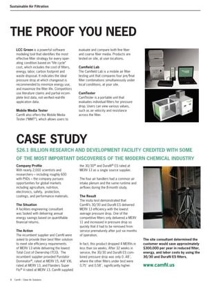 Camfil Truly Green Air Filters Brochure | PDF