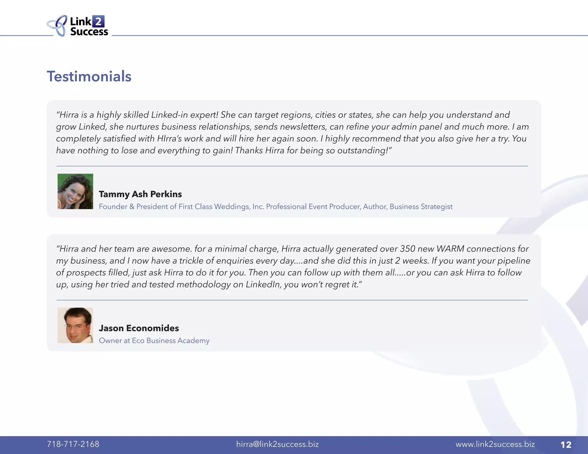 Link2Success LinkedIn Brochure | PDF