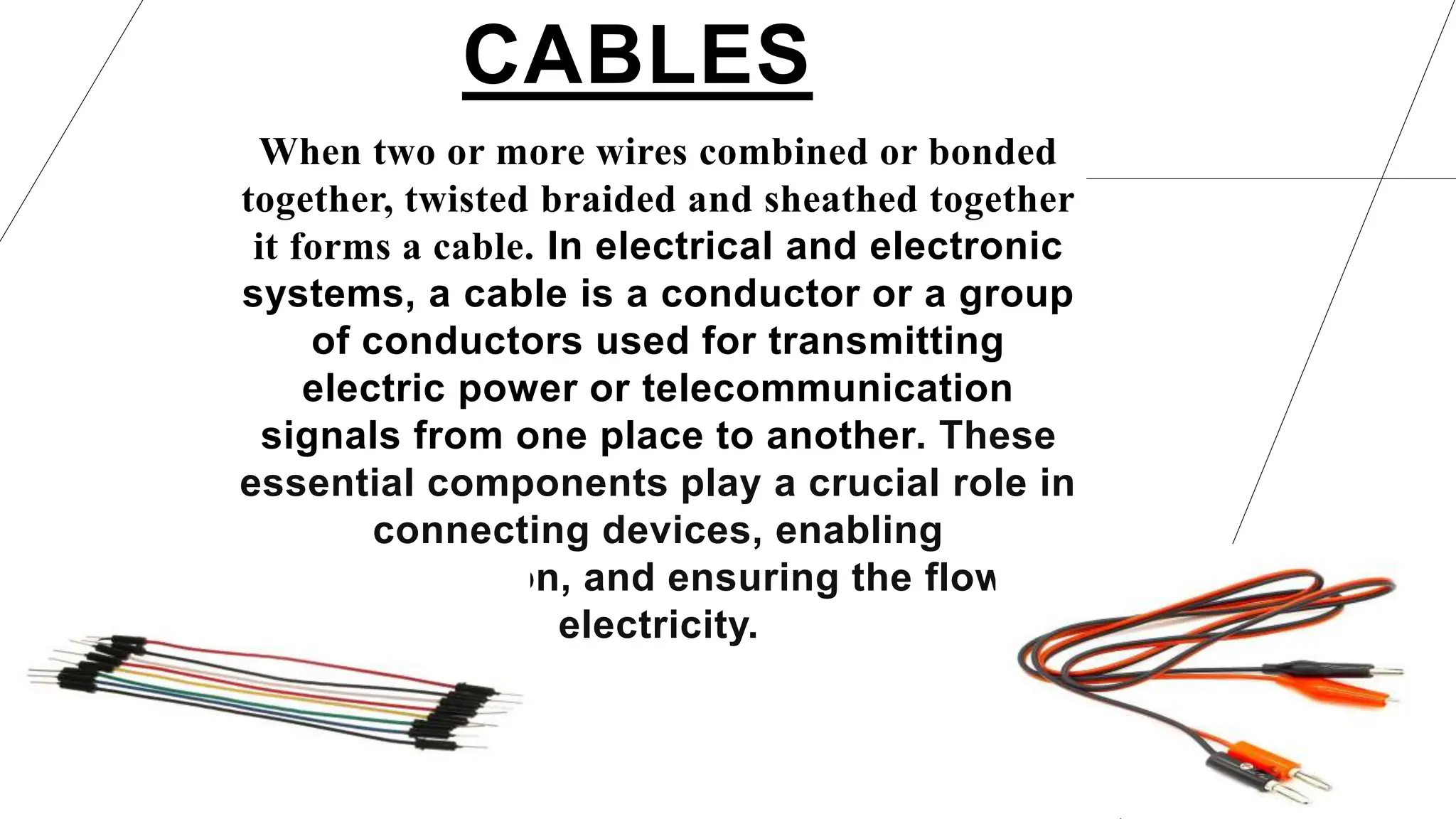 PPT ON Wires and Cables IN BASIC ELECTRICAL ENGGINEERING | PPTX