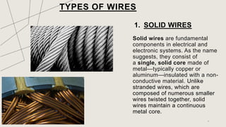 PPT ON Wires and Cables IN BASIC ELECTRICAL ENGGINEERING | PPT