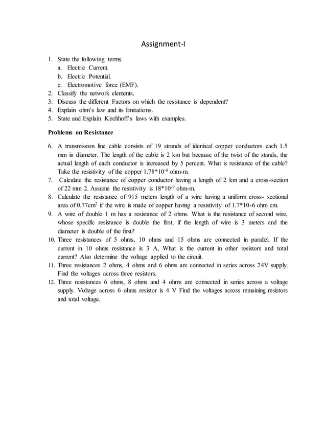 Bee assignment1 | PDF