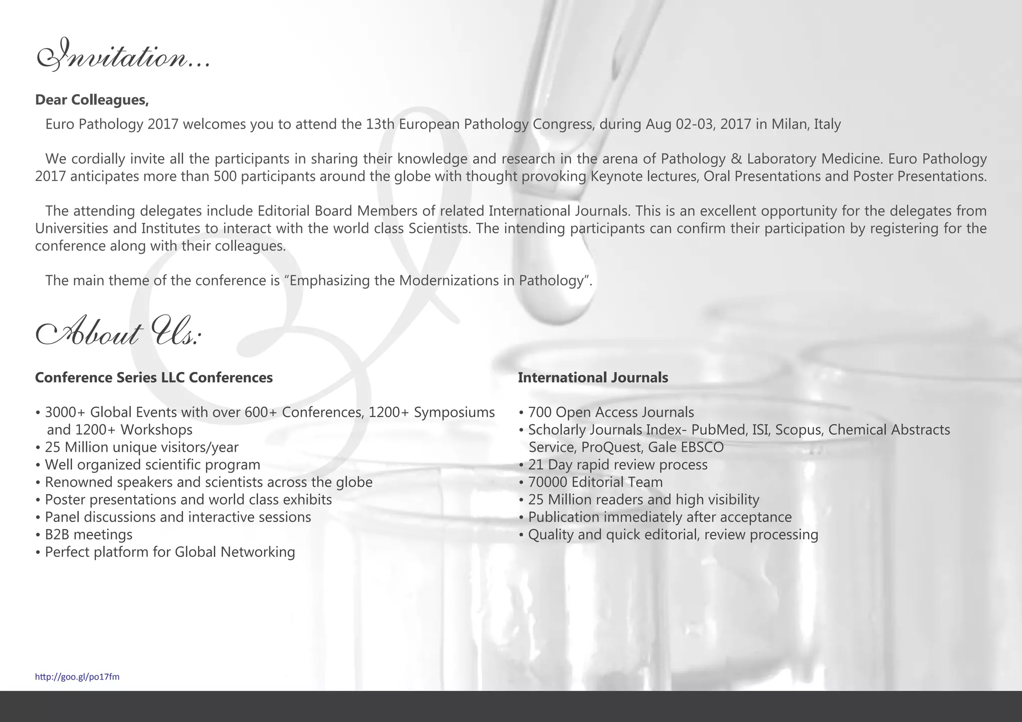 European pathology_2017 brochure | PPT