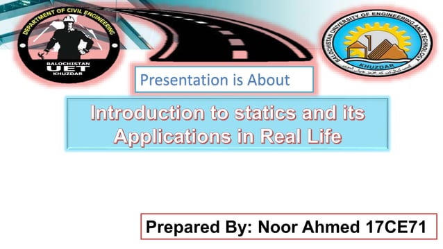 Introduction to statics and its Applications in Real Life | PPTX ...