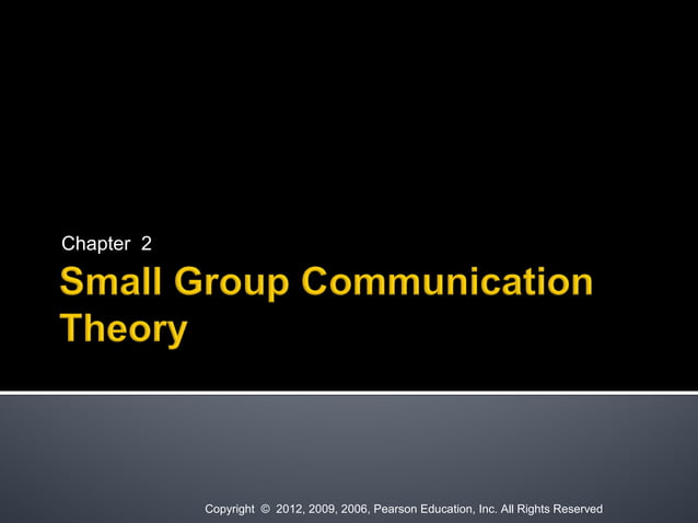 Small Group Communication Theory | PPT