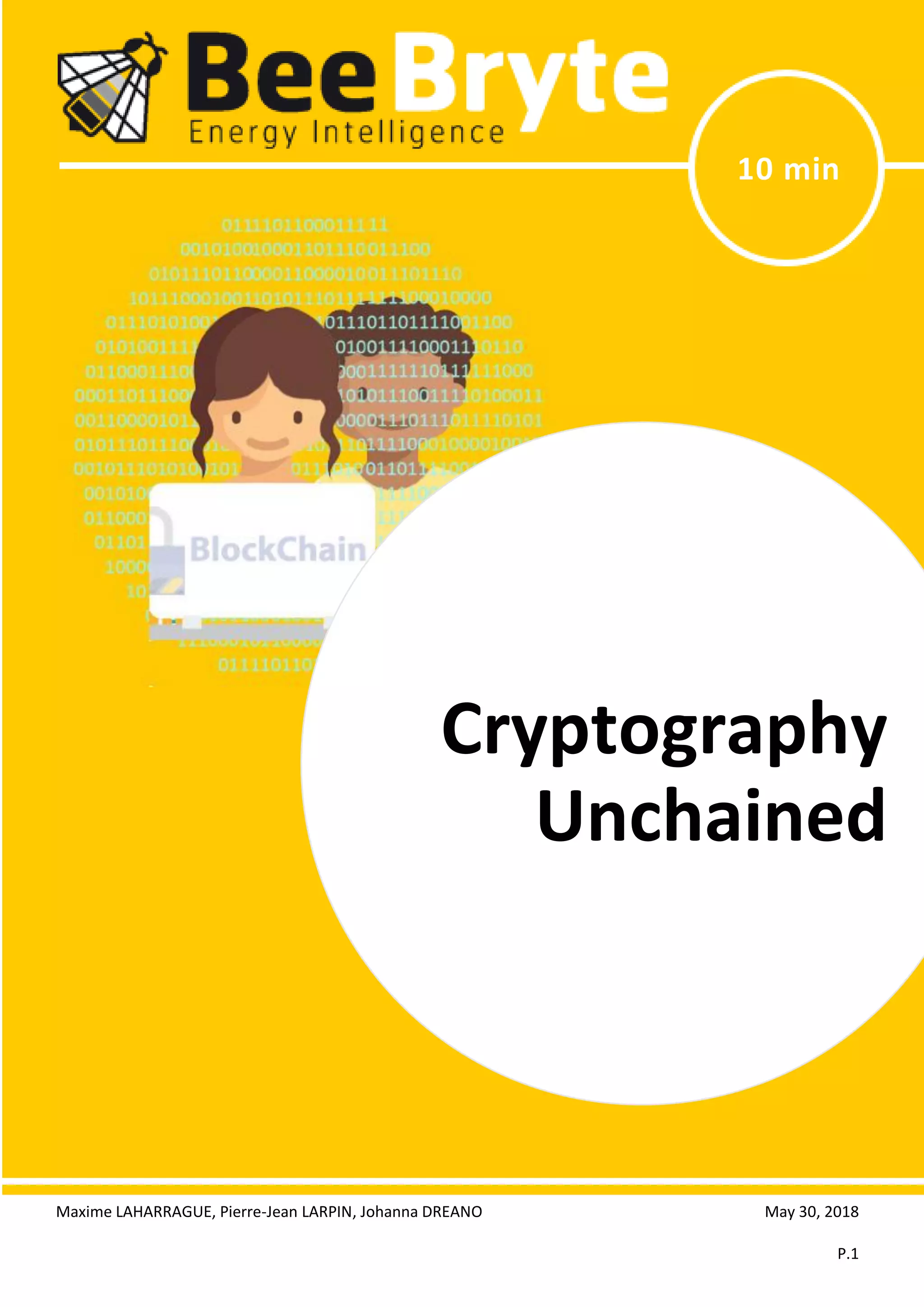 Cryptography Unchained - BeeBryte (White Paper) | PDF