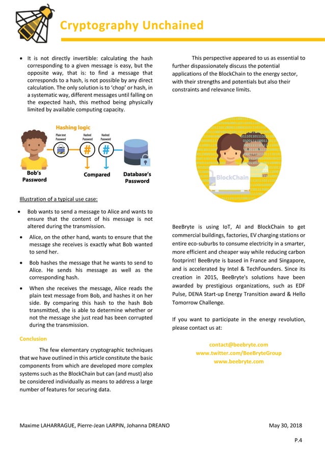 Cryptography Unchained - BeeBryte (White Paper) | PDF | Information and ...