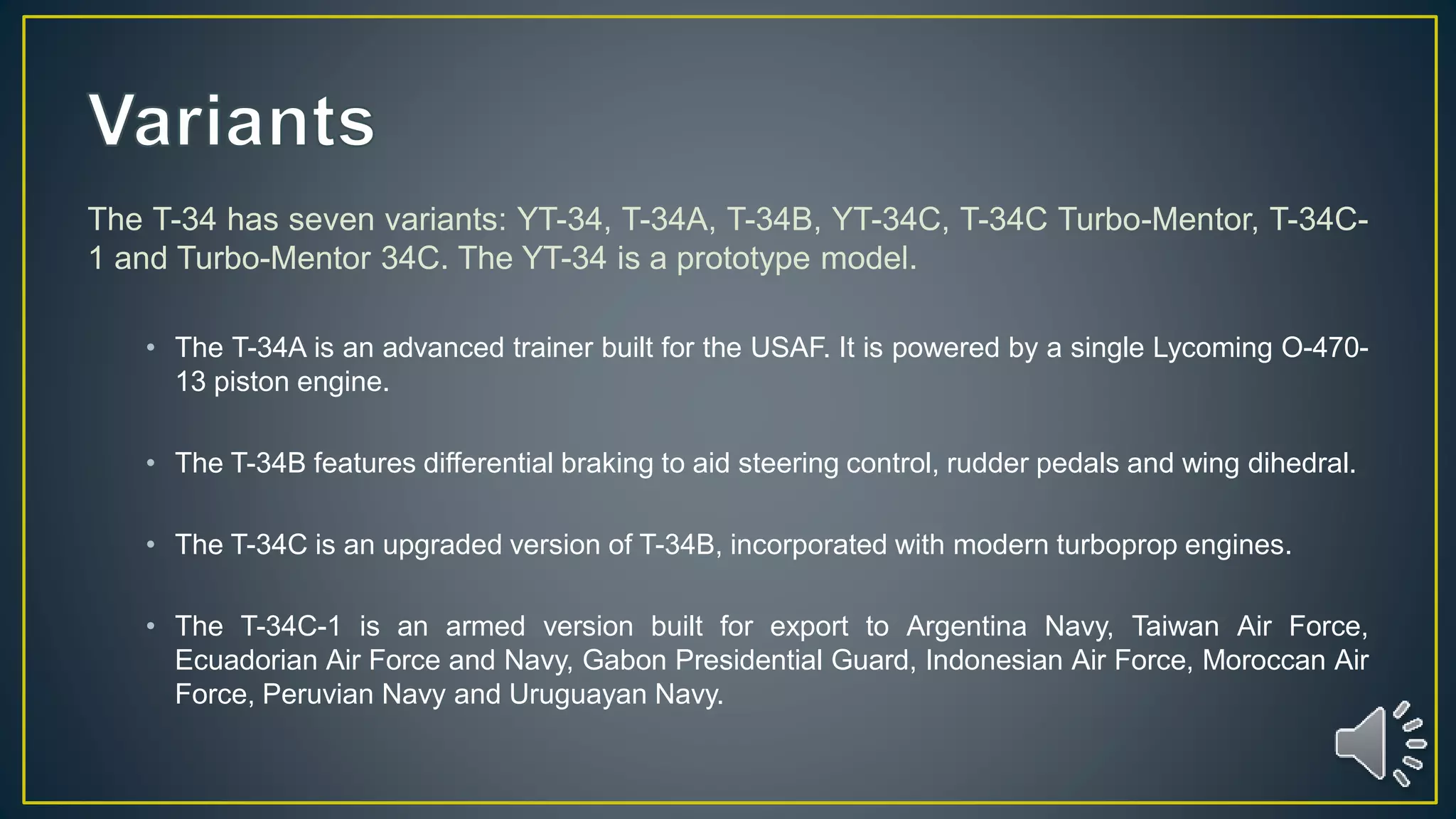 Beechcraft t 34 mentor, usa | PPTX