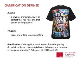 Is it all a game? Understanding the principles of gamification | PPTX